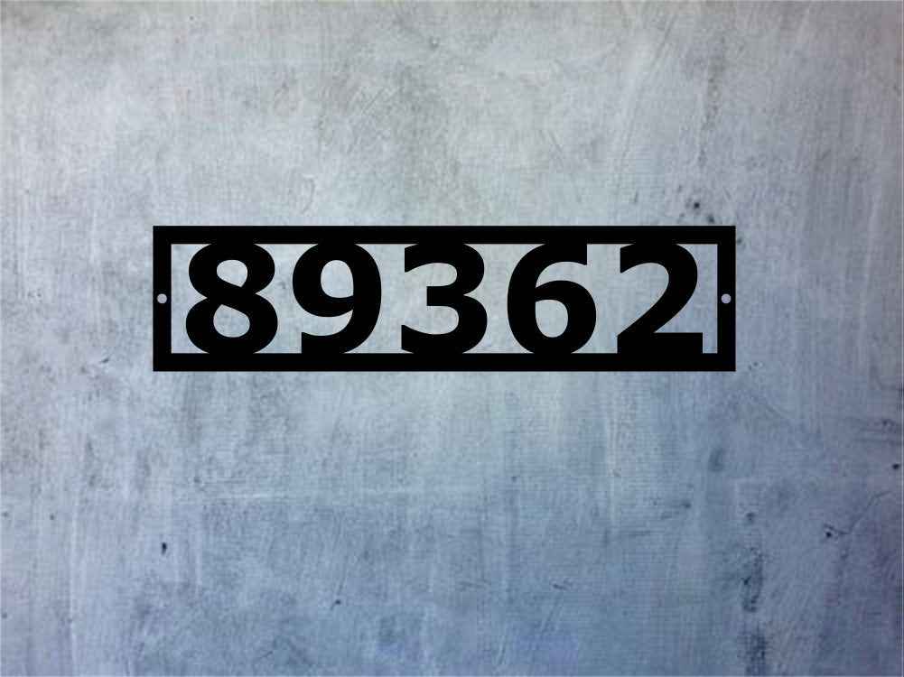 Framed Address Plate – Metal Mail